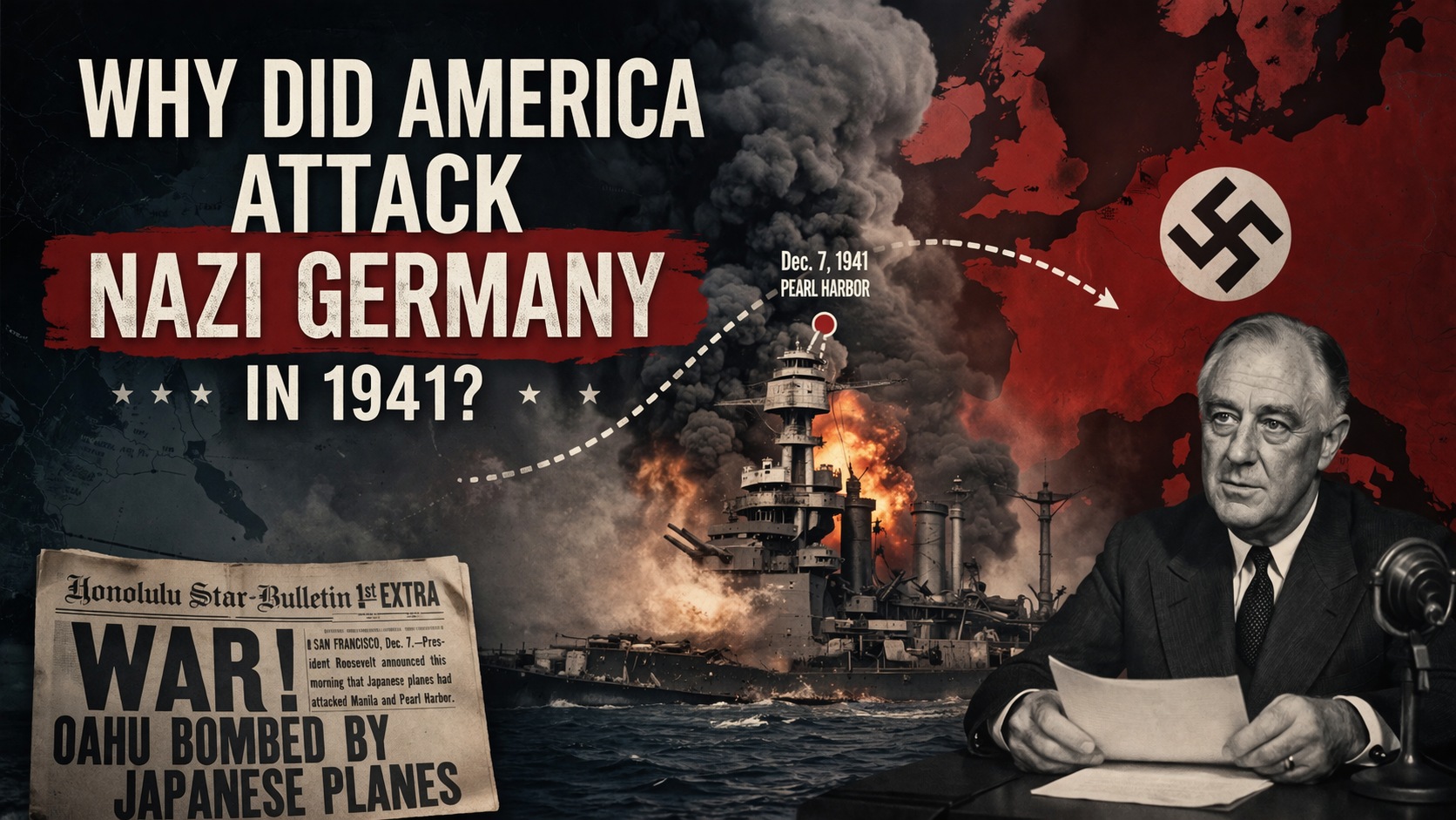 Why Did America Attack Nazi Germany In 1941 ? The Full Story
